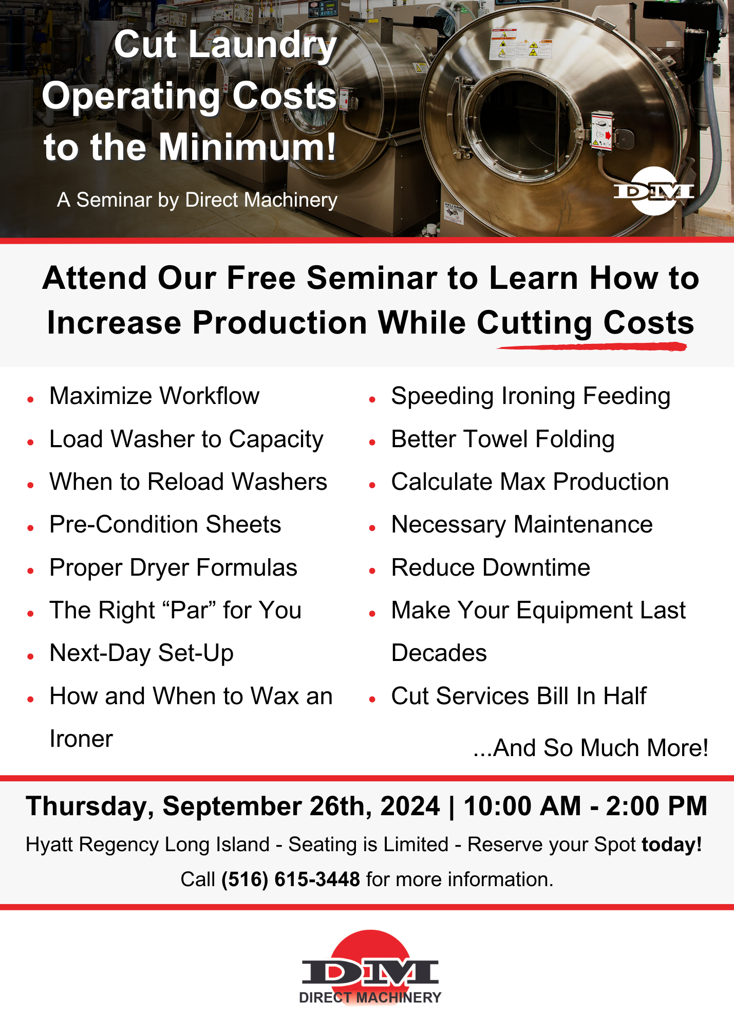 Cut Laundry Operating Costs to the Minimum! | Direct Machinery Sales ...